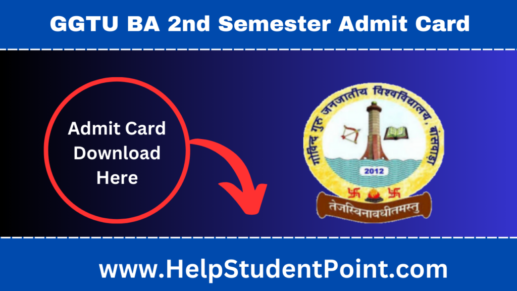 GGTU BA 2nd Semester Admit Card 2025 - GGTU Latest News