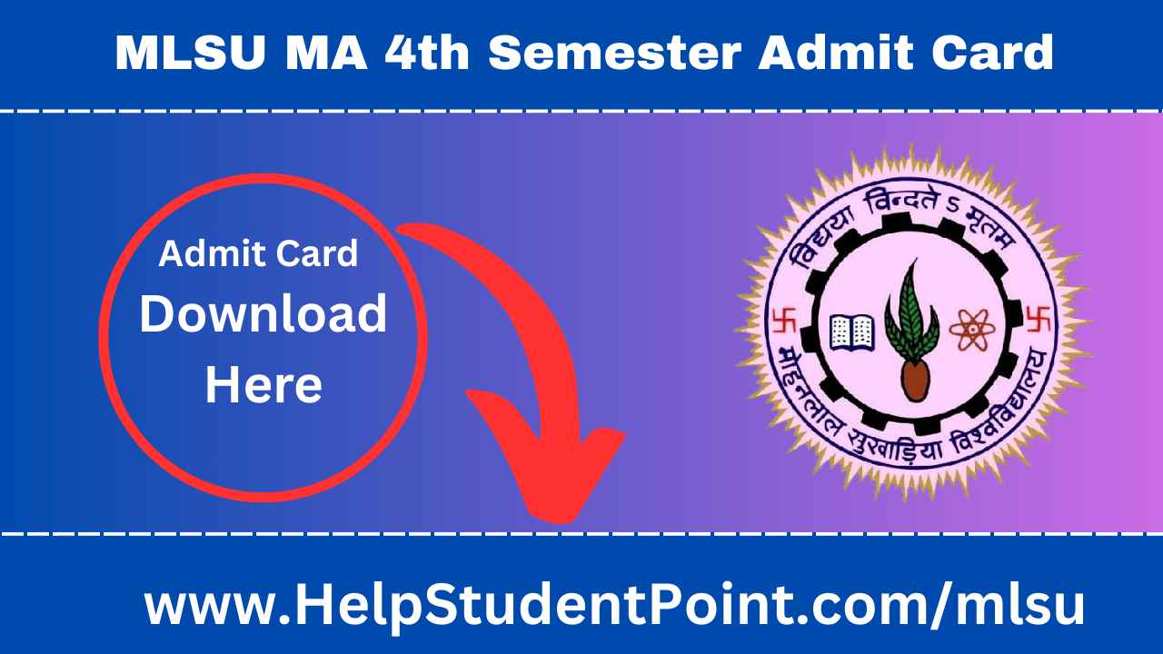 MLSU MA 4th Semester Admit Card 2025 Download Now - MLSU Latest News