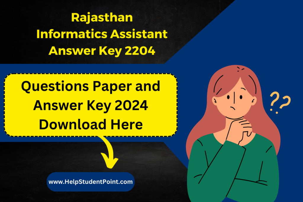 RSMSSB IA (Suchna Sahayak) Answer Key 2024 (Link), Check Rajasthan Informatics Assistant Answer ...