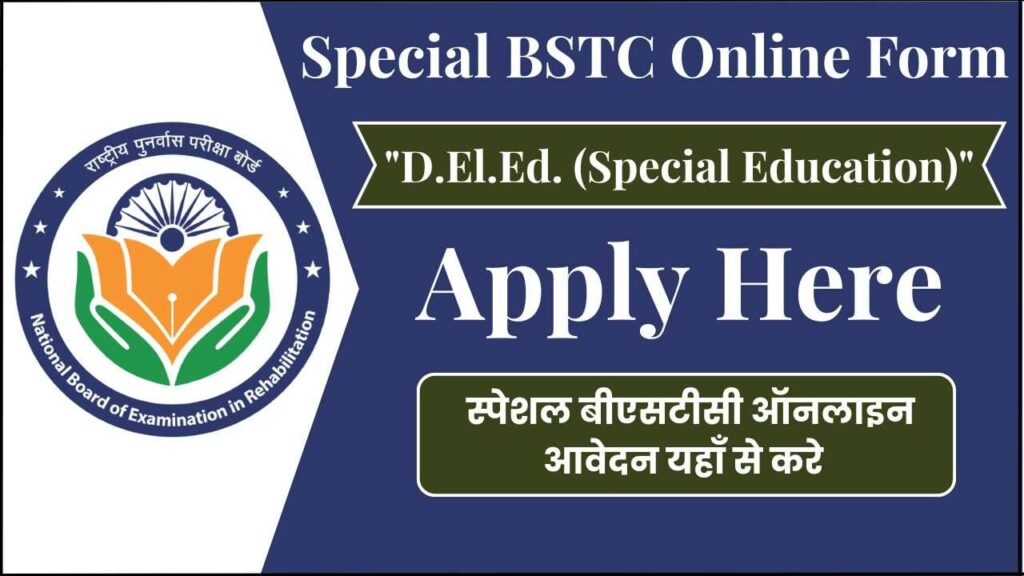 Special BSTC Online Form 2025 - HelpStudentPoint
